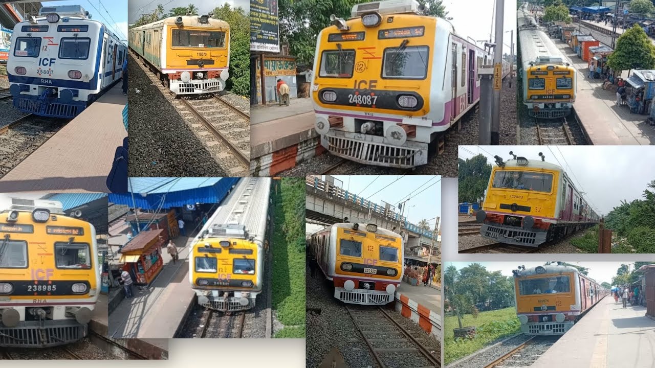 ( 10 in 1) Amazing Multi colour different model EMU local train ...