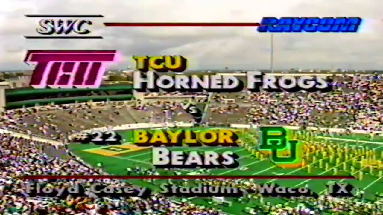 Baylor Football: 1991 Homecoming Game vs. TCU - YouTube