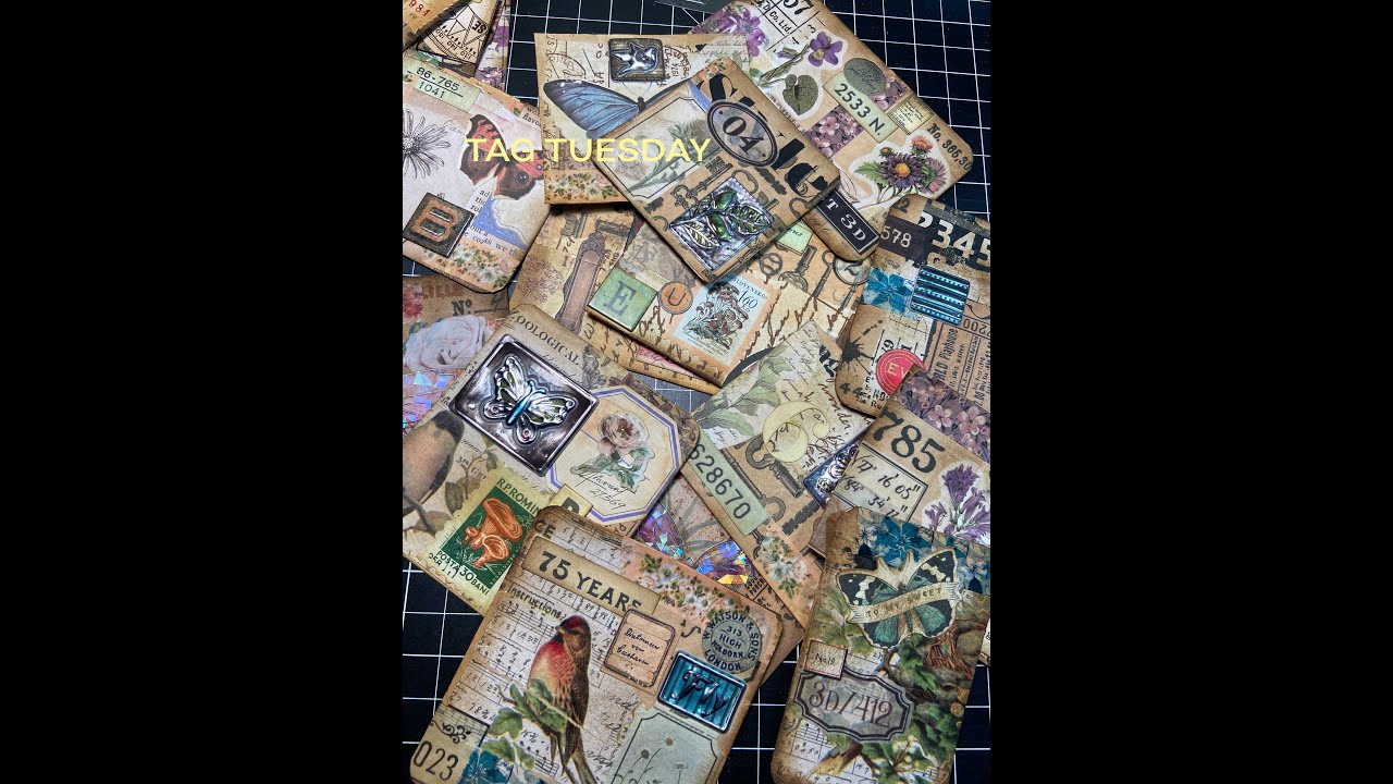 A Fun Tag Tuesday ~ Craft With Me And Lets Make Tags - YouTube