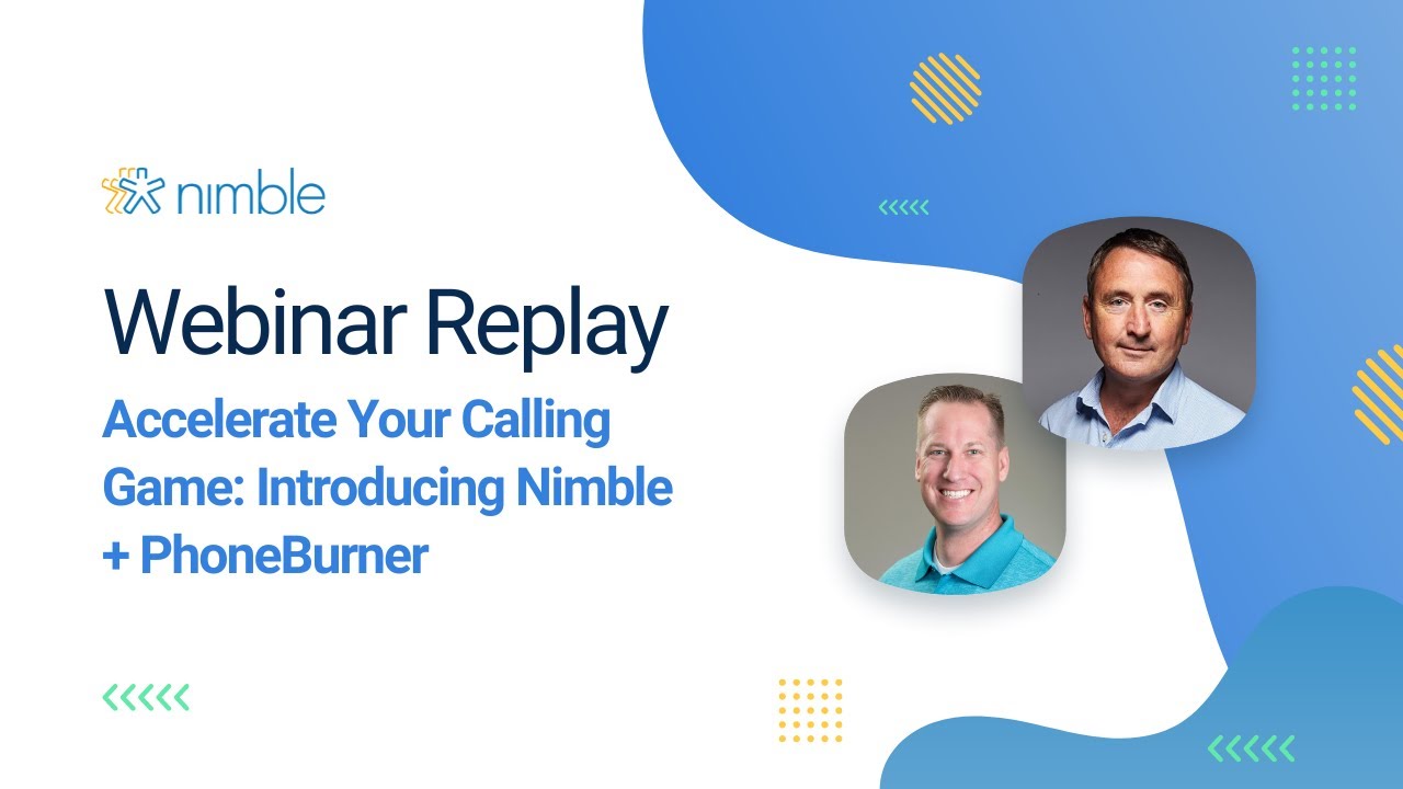 Accelerate Your Calling Game: Introducing Nimble + @Phoneburner - YouTube