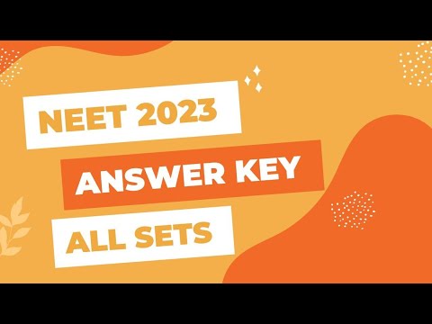 NEET 2023 Answer Key | NEET UG 2023 Answer Key | Answer Key by Allen ...