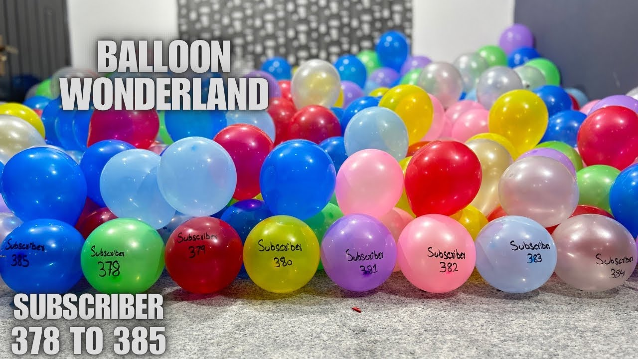 500 Different Colorful Balloon Popping video!|378 to 385!|Balloon pop ...