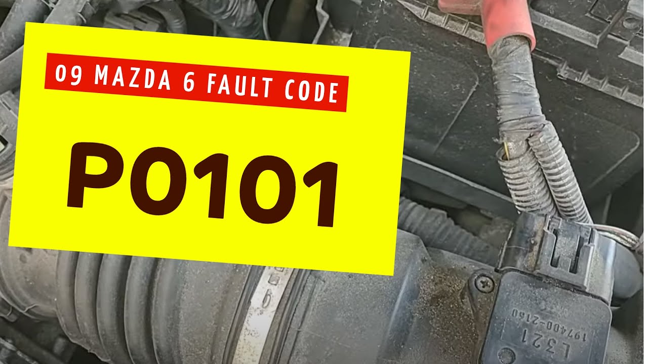 Code P0101 Mazda 6, How to Clean Mass Air Flow Sensor - YouTube