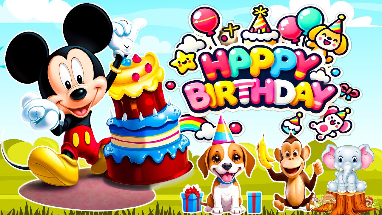 Happy Birthday Rhyme Video New Version 2025 | Kids Time Pass - YouTube