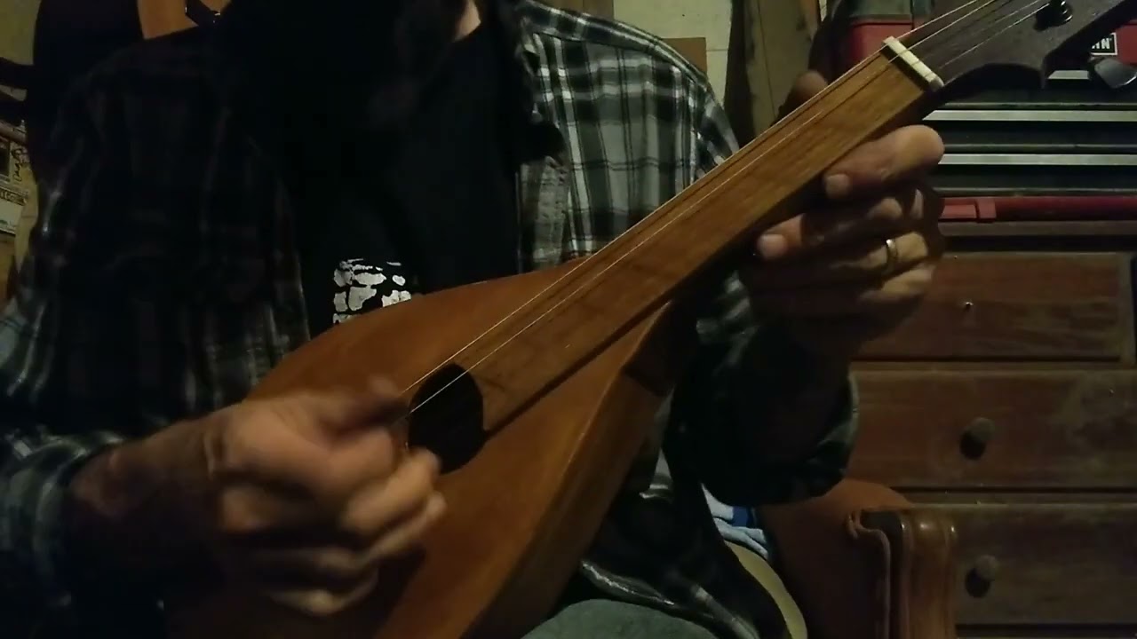 flattop fretless 4 string mandolin - YouTube