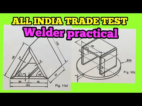 Welder practical exam paper of all india trade test - YouTube