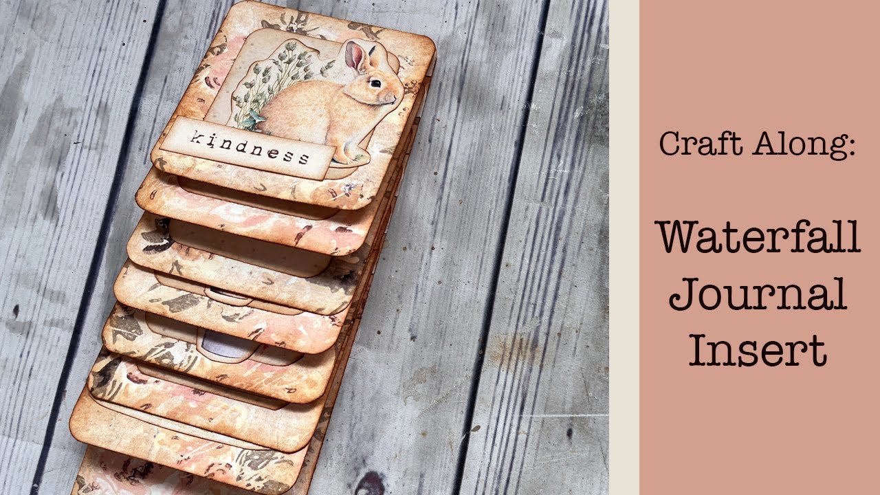 Cascading Waterfall Journal Cards, Craft with Me, Pink Monarch Prints ...
