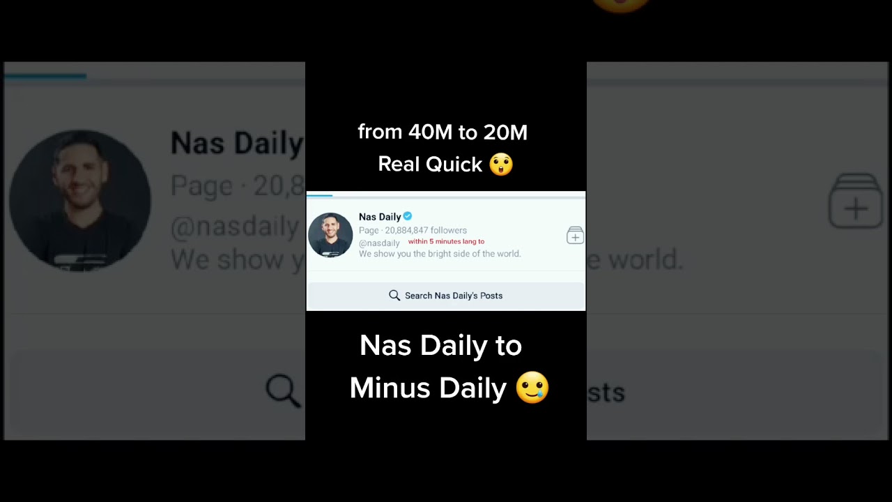 NAS DAILY controversy from Nas Daily to Minus Daily - YouTube