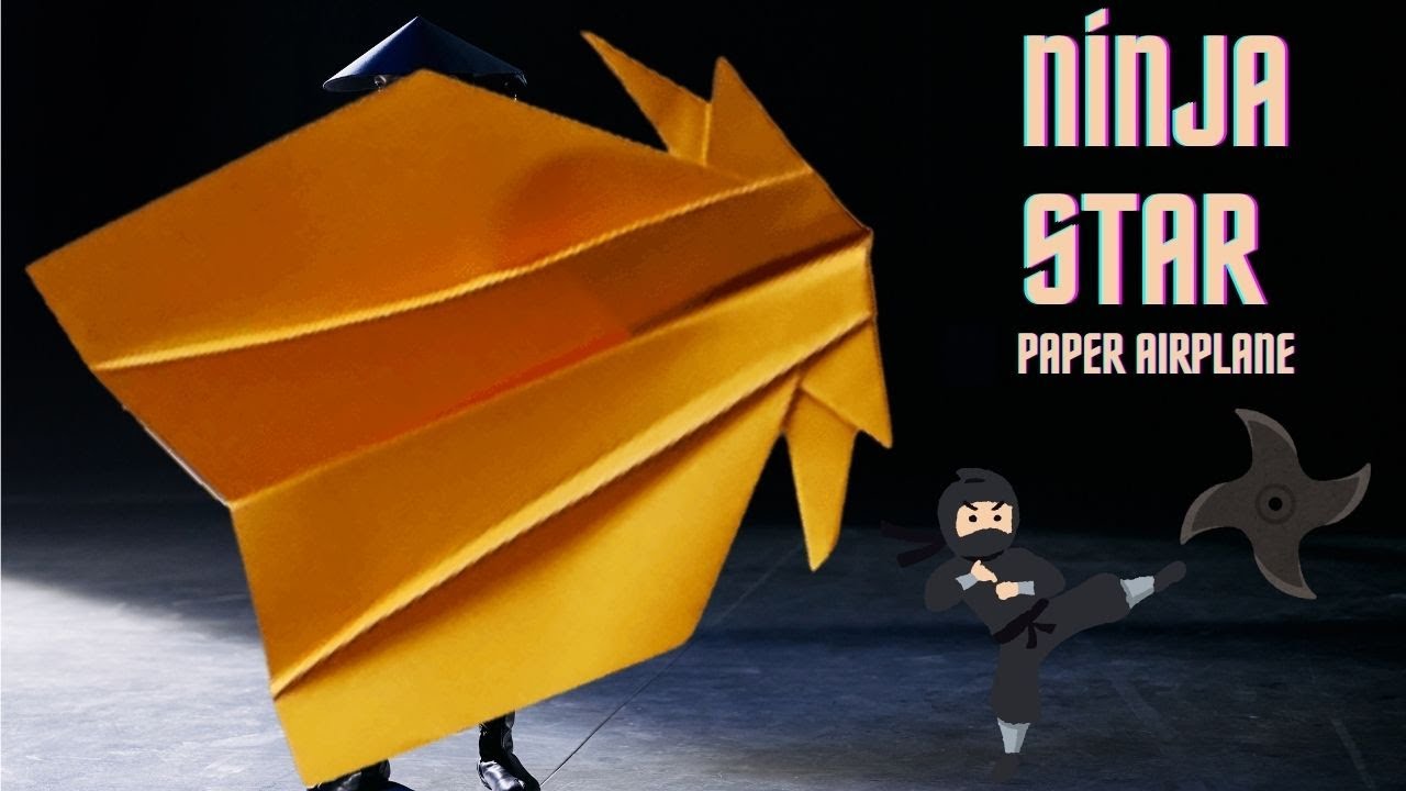 How to Make an Origami Ninja Star Paper Airplane? / Origami Academy ...