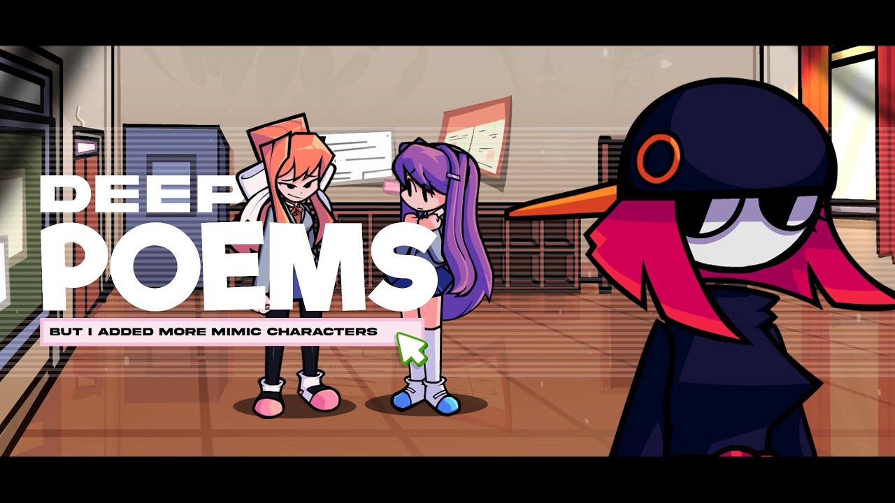 Fnf Deep Poems But I Added more Mimic Characters - YouTube