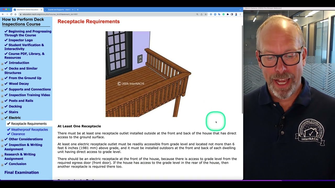 Inspecting Deck Receptacles - YouTube