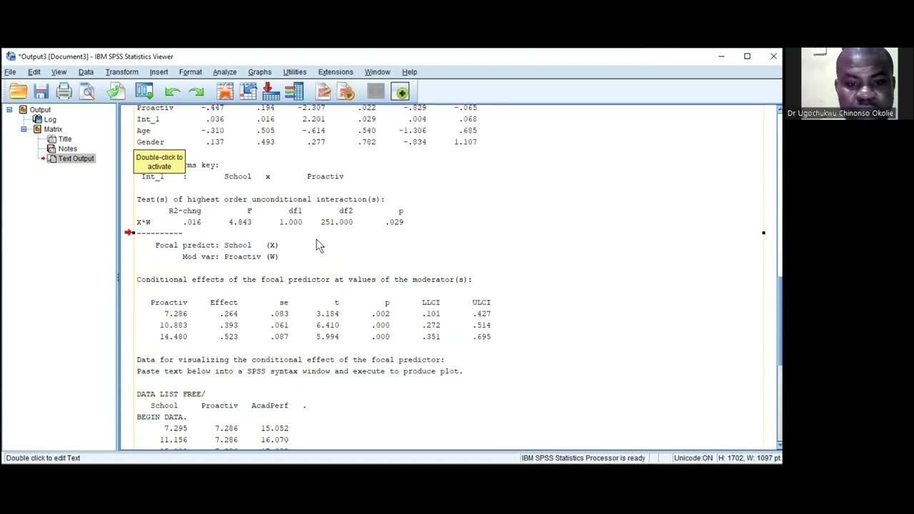 Regression Analysis with Moderation Effect in SPSS - YouTube