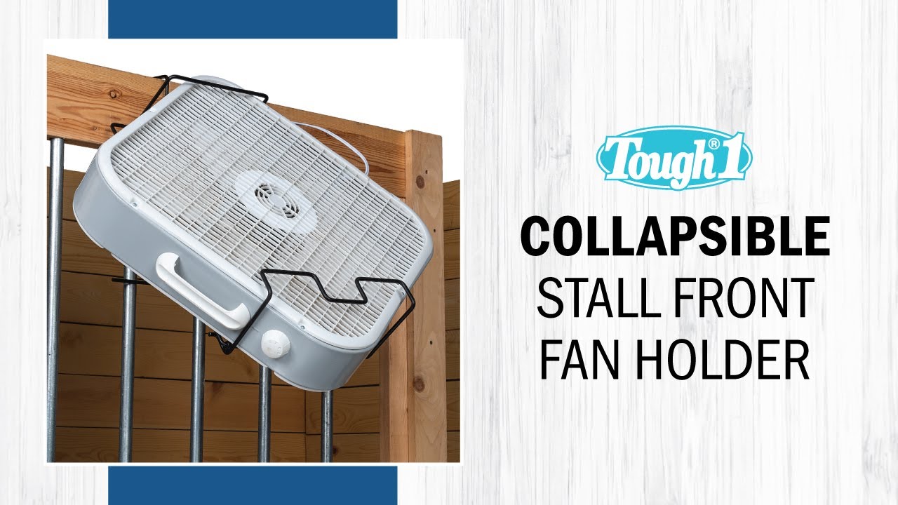 Tough1 Collapsible Stall Front Fan Holder - YouTube