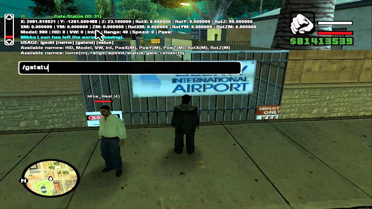 SAMP ~ EXCLUSIVE: How to make gates In Game, Using the NGG Script ...