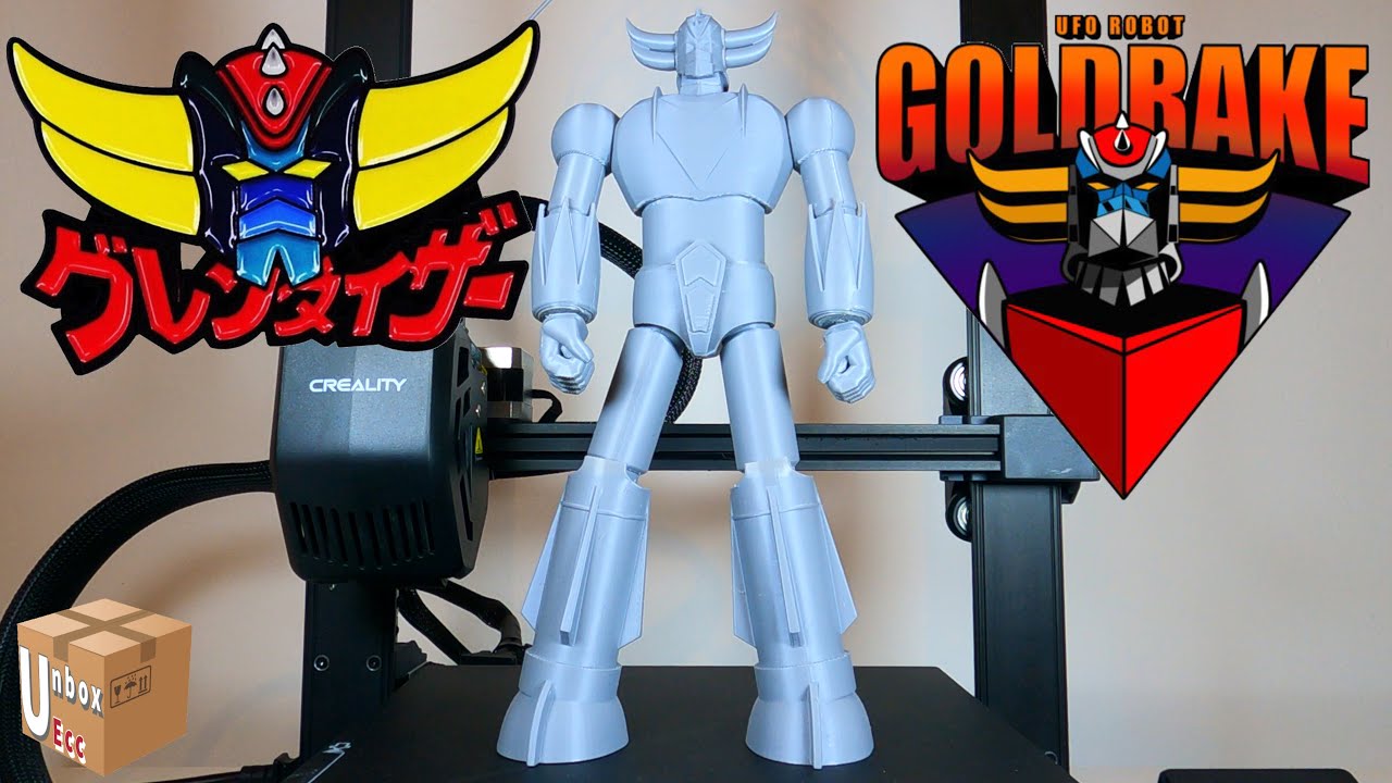 Goldrake 3D Printed #3d #3dprinting #creality #goldrake - YouTube