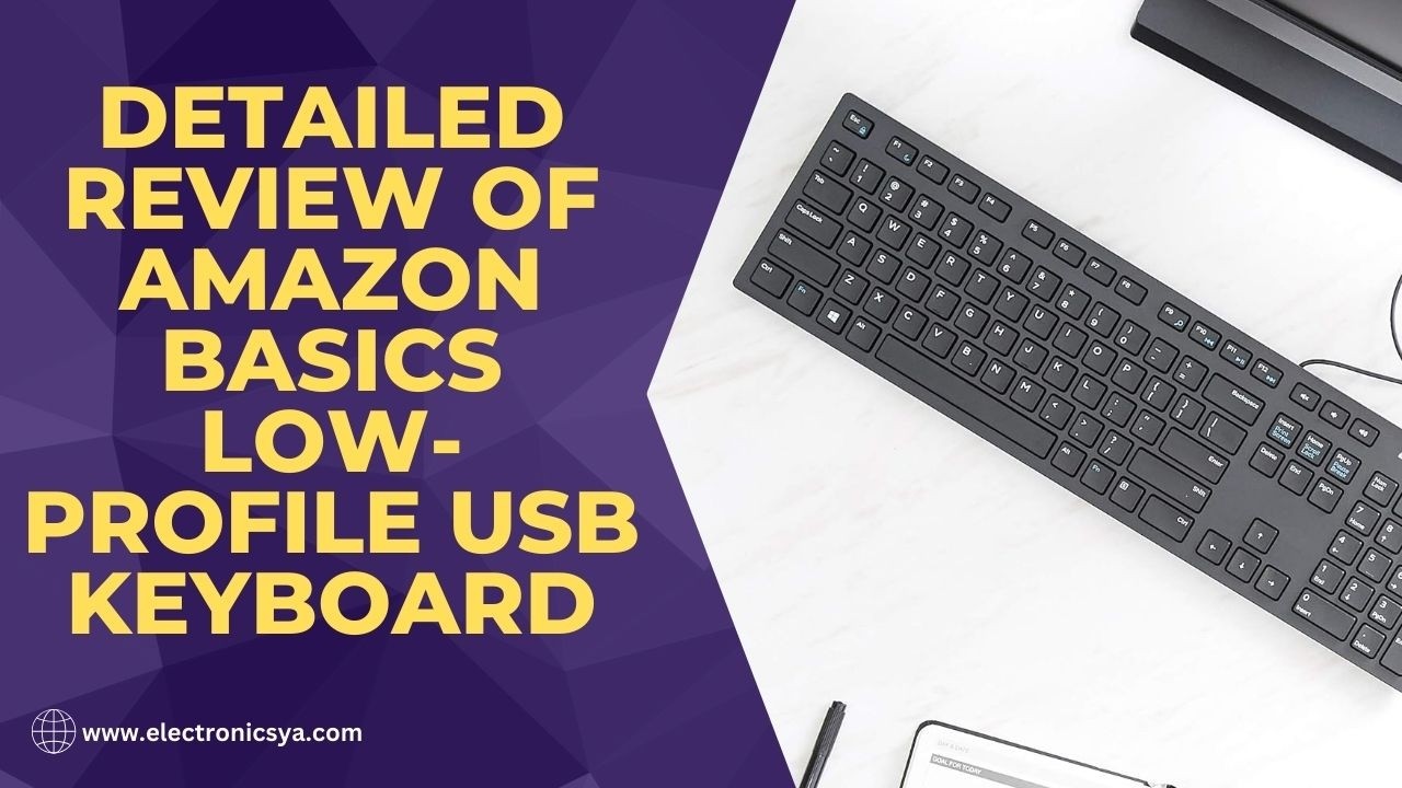 Wired pc keyboard | Amazon Basics Low Profile USB Keyboard #electronoc ...