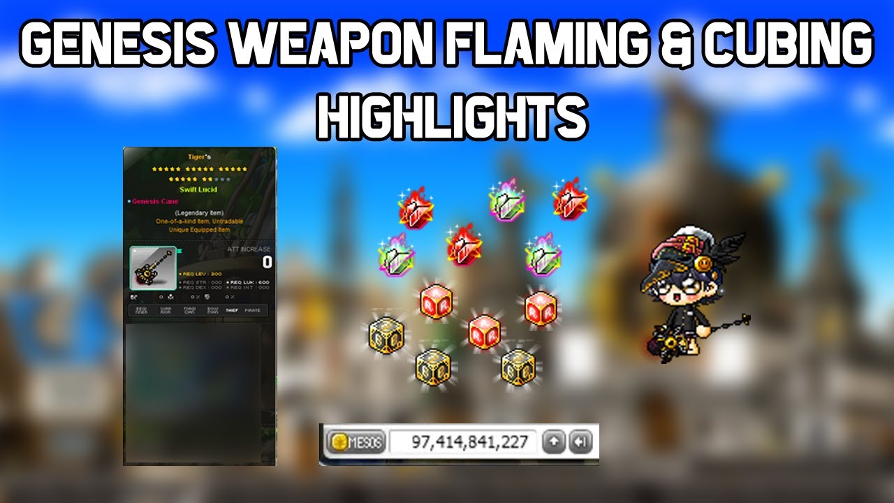 [EU Reboot] Genesis Weapon 100B Flaming + Cubing Stream Highlights ...