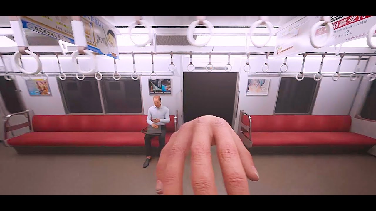 Japanese Train Horror Game!!! #grannylivestream - YouTube