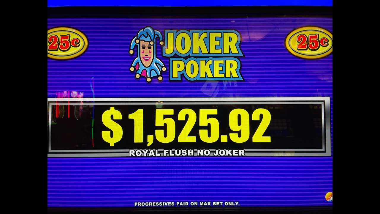 Video Poker: Joker Poker Progressive Play Session - YouTube