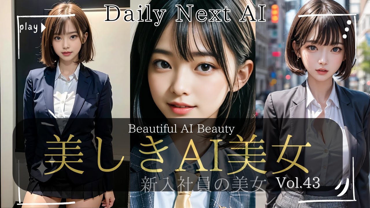 【4K/美しきAI美女/Beautiful AI Beauty】💘新入社員美女new employee beauty－DailyNextAI ...