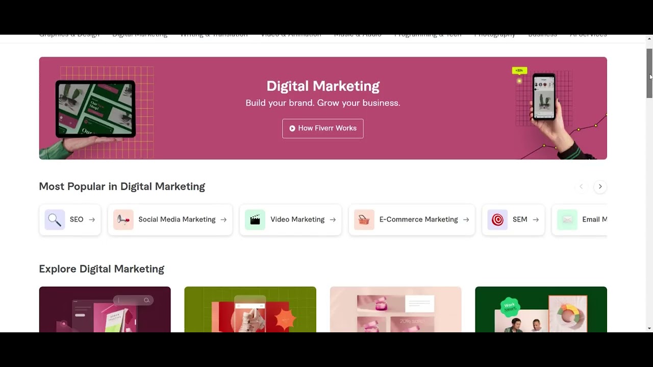 Fiverr company for businesses that are willing to use freelances at a ...