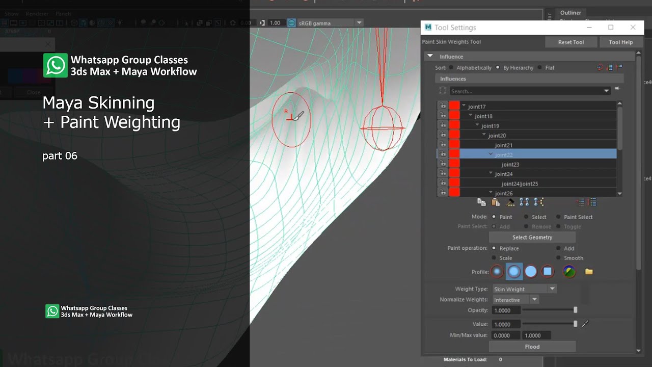 Maya Skinning n Paint Weighting part 06 - YouTube