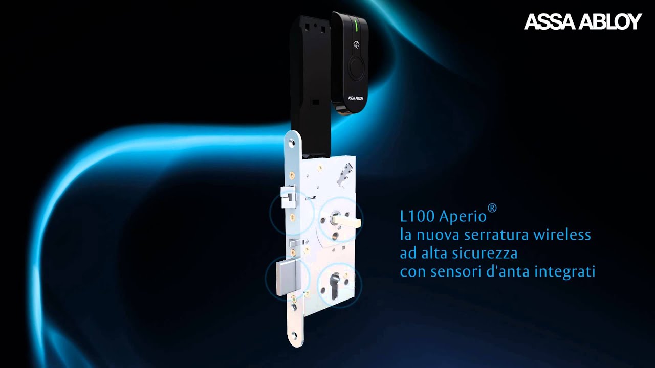 ASSA ABLOY - Aperio L100 Serratura wireless - YouTube