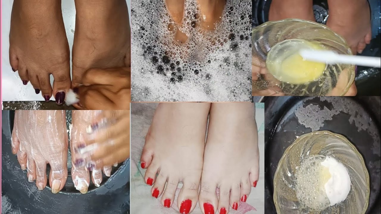 Feet whitening at home || Pedicure at home - YouTube
