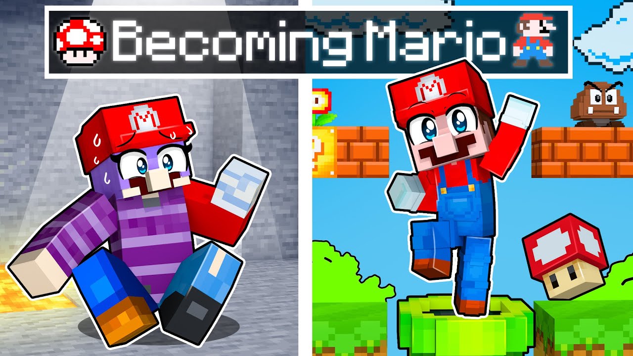 Becoming MARIO in Minecraft! - YouTube