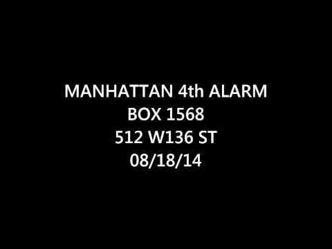 FDNY Radio: Manhattan 4th Alarm Box 1568 08/18/14