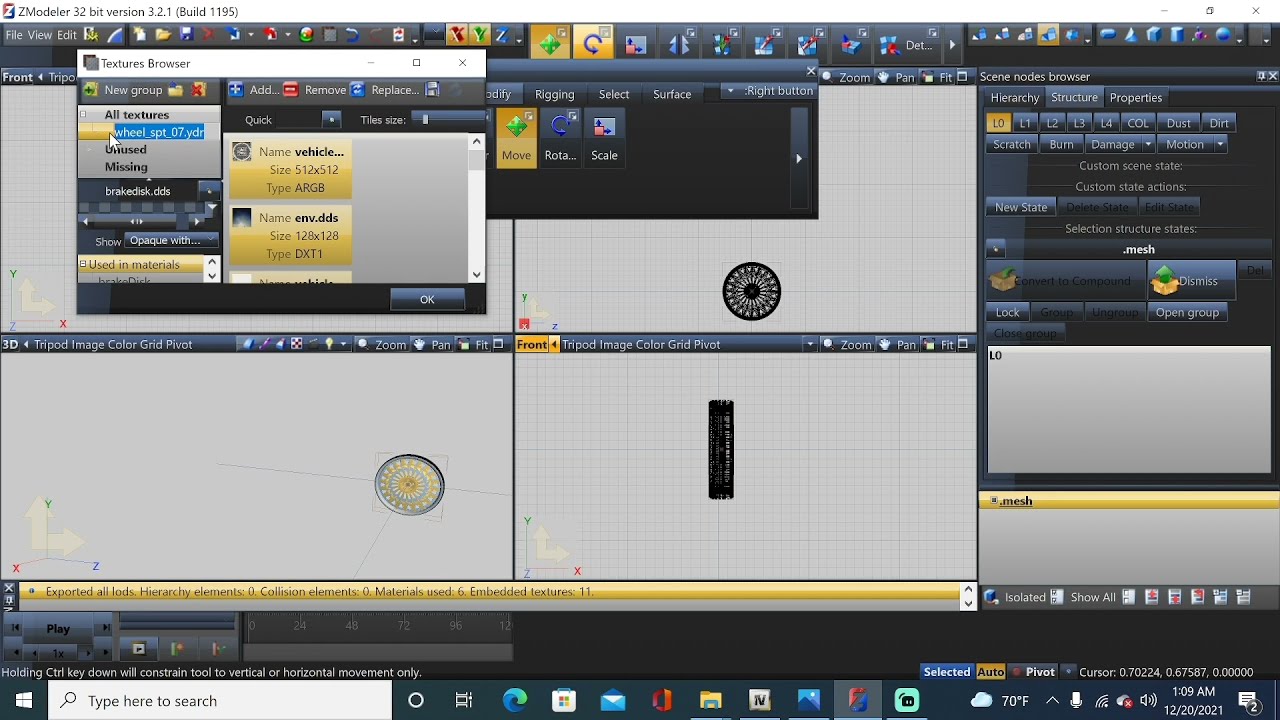 How To Convert rims for a Wheel Pack zmodeler3 - YouTube
