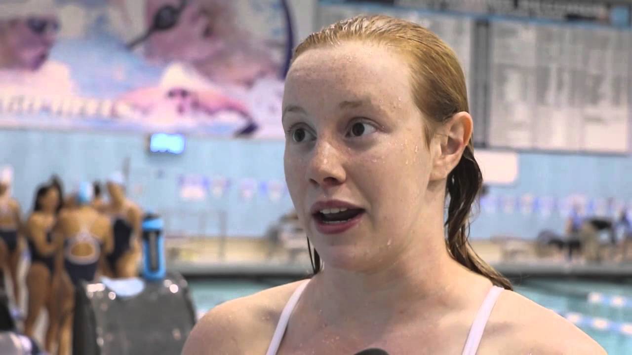 UNC Swimming & Diving defeats Navy - YouTube