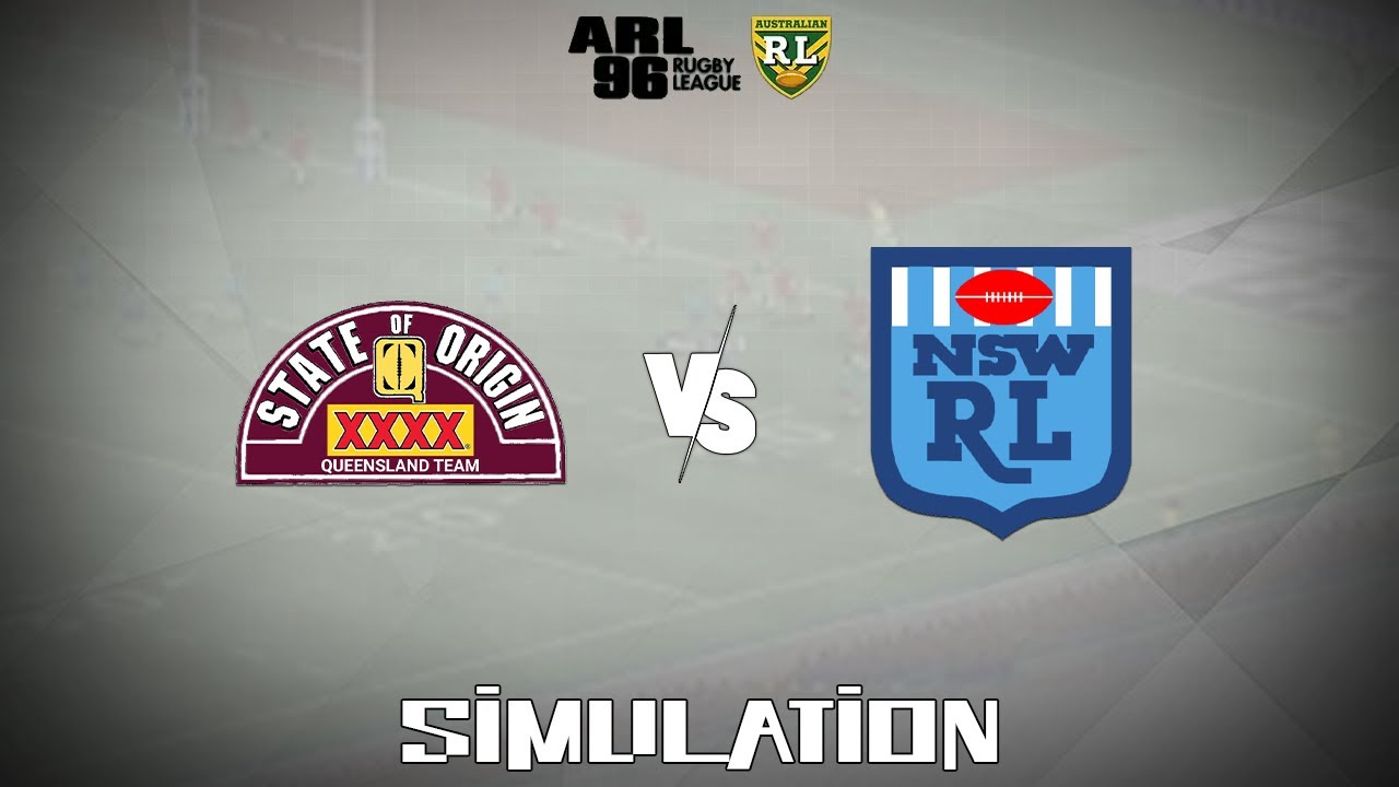 ARL 96 (1996) - Queensland Maroons vs New South Wales Blues [Gameplay ...