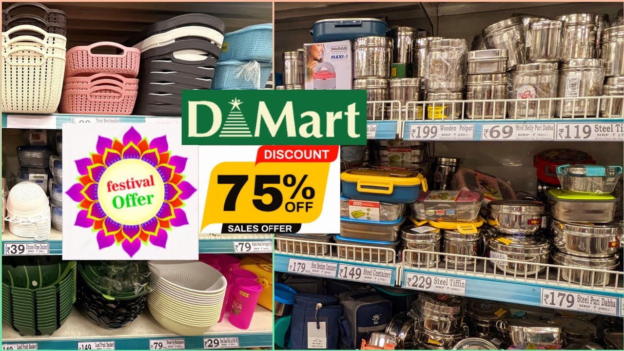 Dmart festive arrivals & offers, upto 80%off on many kitchen ...