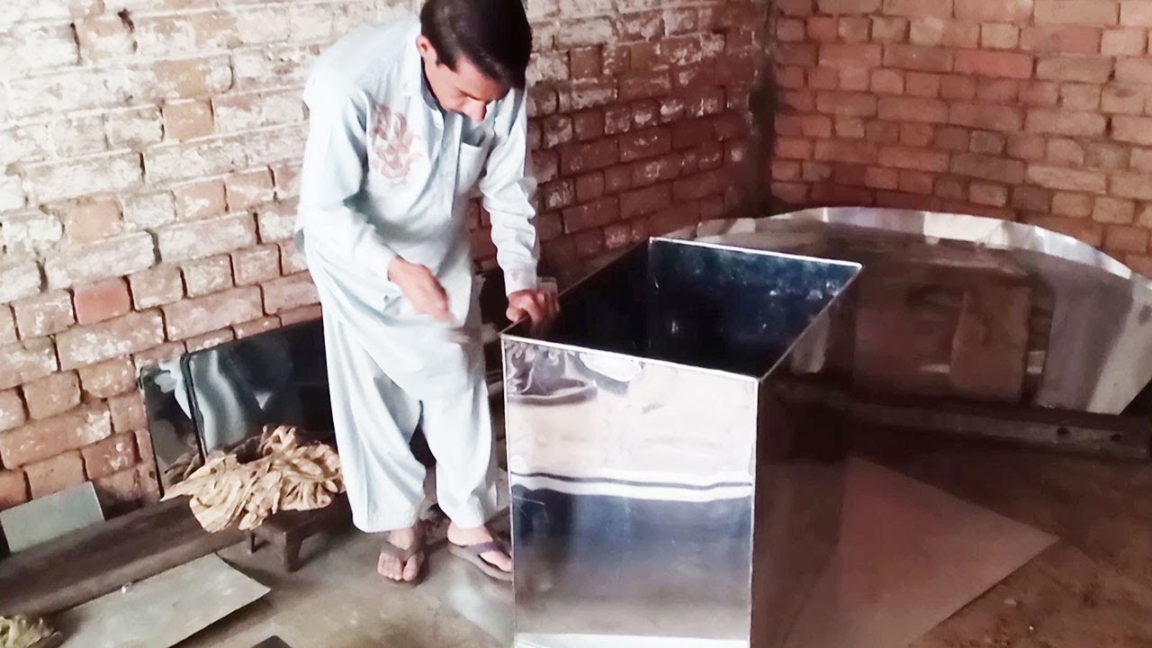 wonderful skills of making handmade steel drum - YouTube