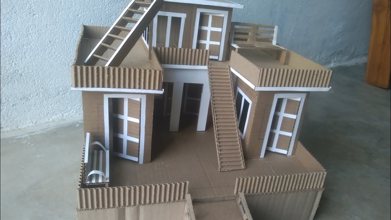How To Make A Cardboard House Easy 🏠 - YouTube
