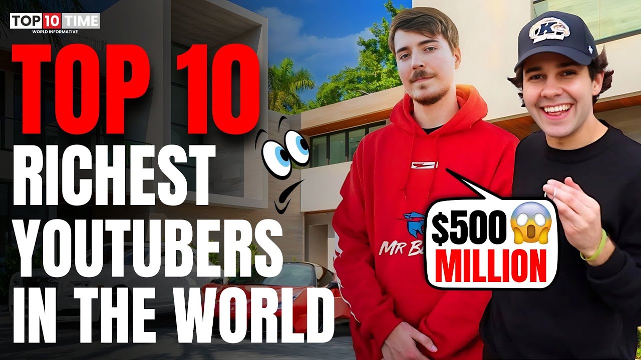 TOP 10 RICHEST YOUTUBERS IN THE WORLD | NET WORTH REVEAL! | भारत के 10 ...
