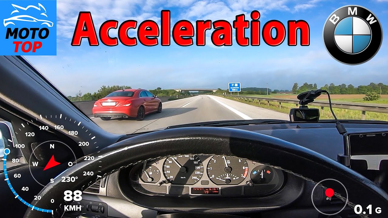 BMW 318i Touring (2002) - ACCELERATION - Gopro GPS and DRAGY measured ...