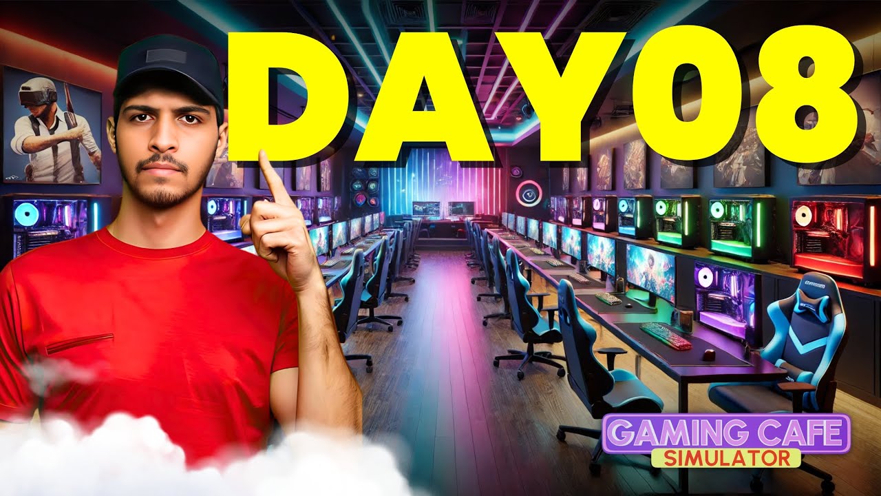MADE THE BIGGEST PC GAMING AREA | GAMING CAFE SIMULATOR | HINDI | DAY08 @TrazyA01 - YouTube