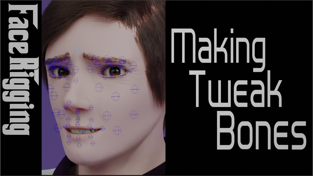 Face rigging in Blender 1.3 Making Tweak Bones - YouTube