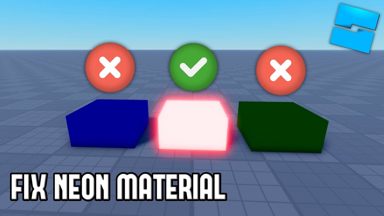NEON MATERIAL Brightness FIX in Roblox Studio - YouTube