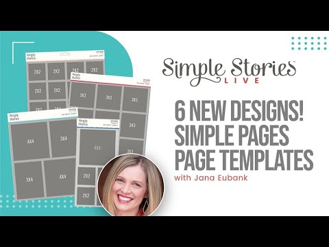 6 NEW Designs! Simple Pages PAGE TEMPLATES - YouTube