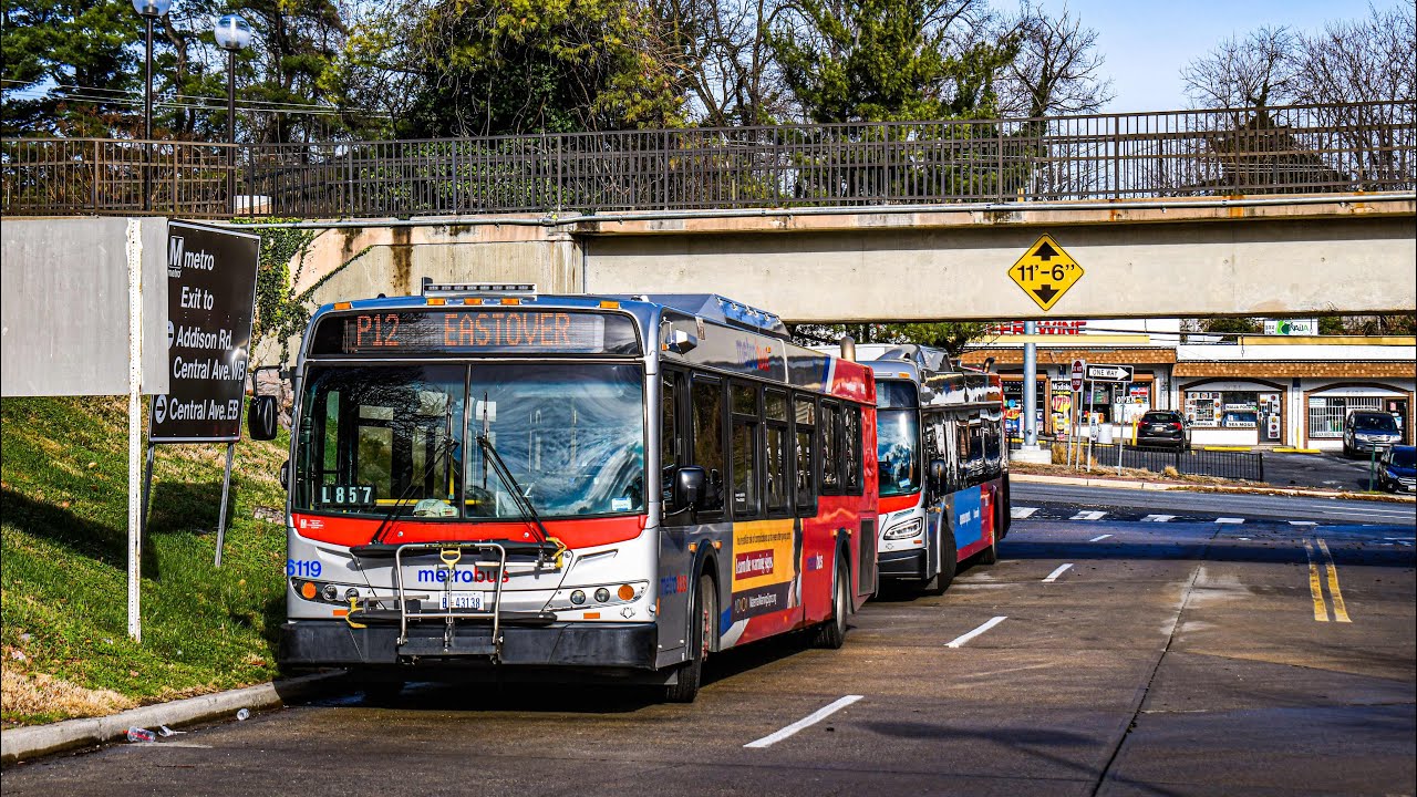 Wmata Metrobus 2006 New Flyer D40LFR #6119 on Route P12 Addison Road ...