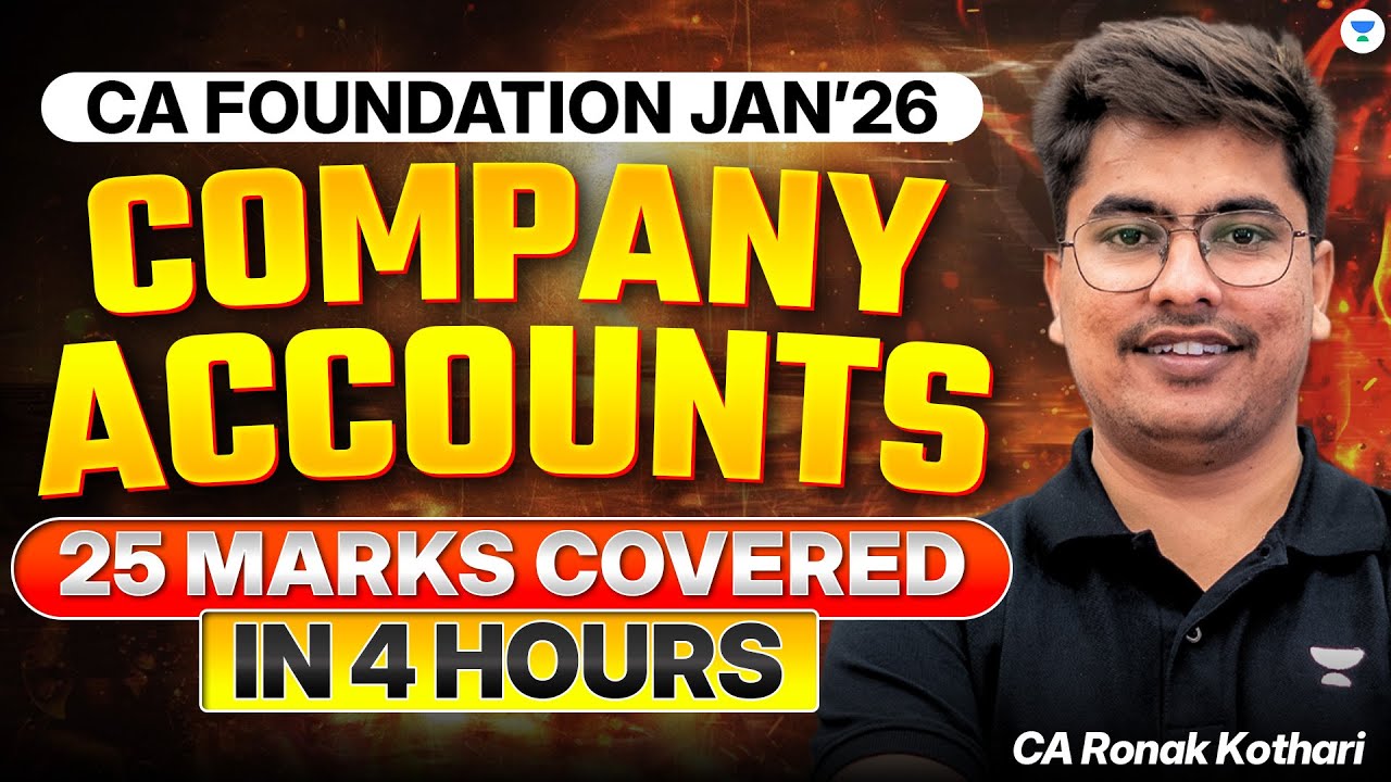 25 Marks Guaranteed Session- Company accounts | Accounts For CA ...