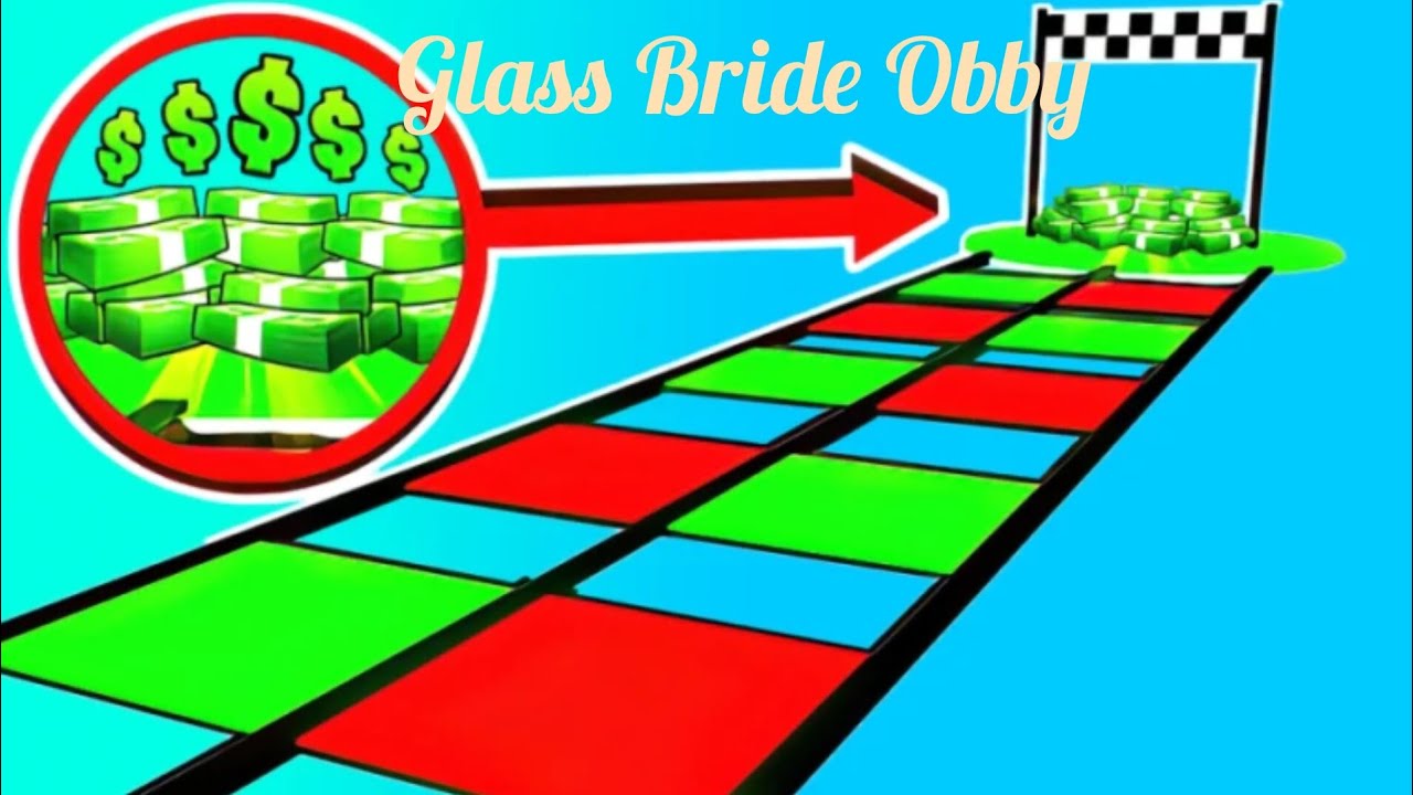 Playing Glass Bridge Obby. - YouTube