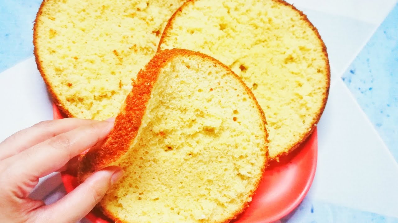 Sponge cake with Hand Whisk | Vanilla Sponge cake Recipe | BioSpice ...