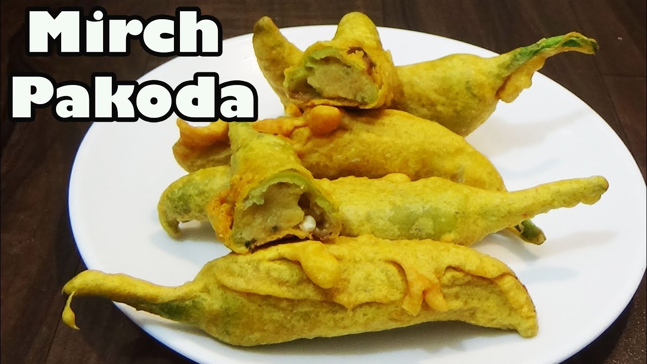 Mirchi Vada Recipe | Mirchi Pakoda | Rajasthani Mirchi Pakora | Pakoda ...