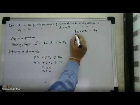 Linear programming problem formulation - YouTube