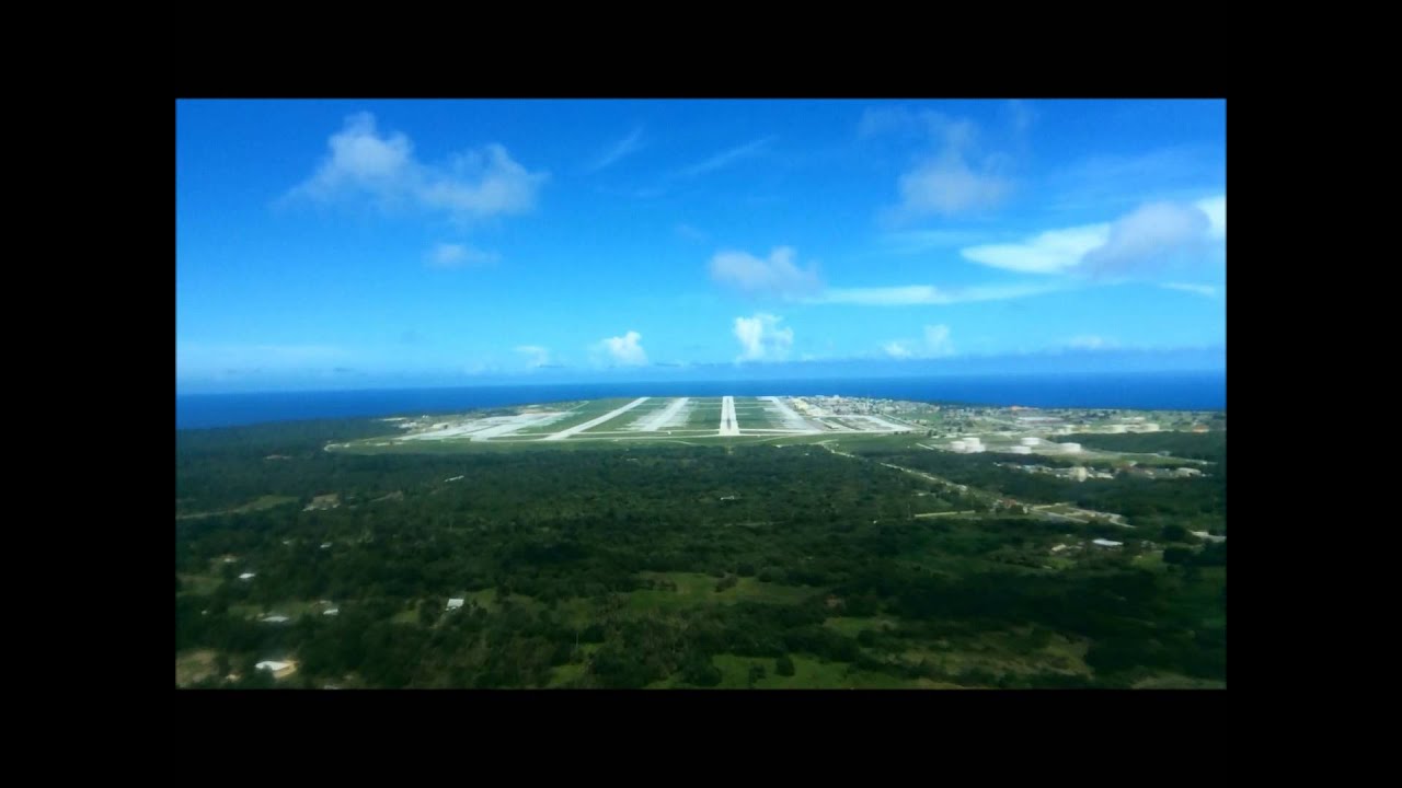 Guam Approach and Landing - YouTube