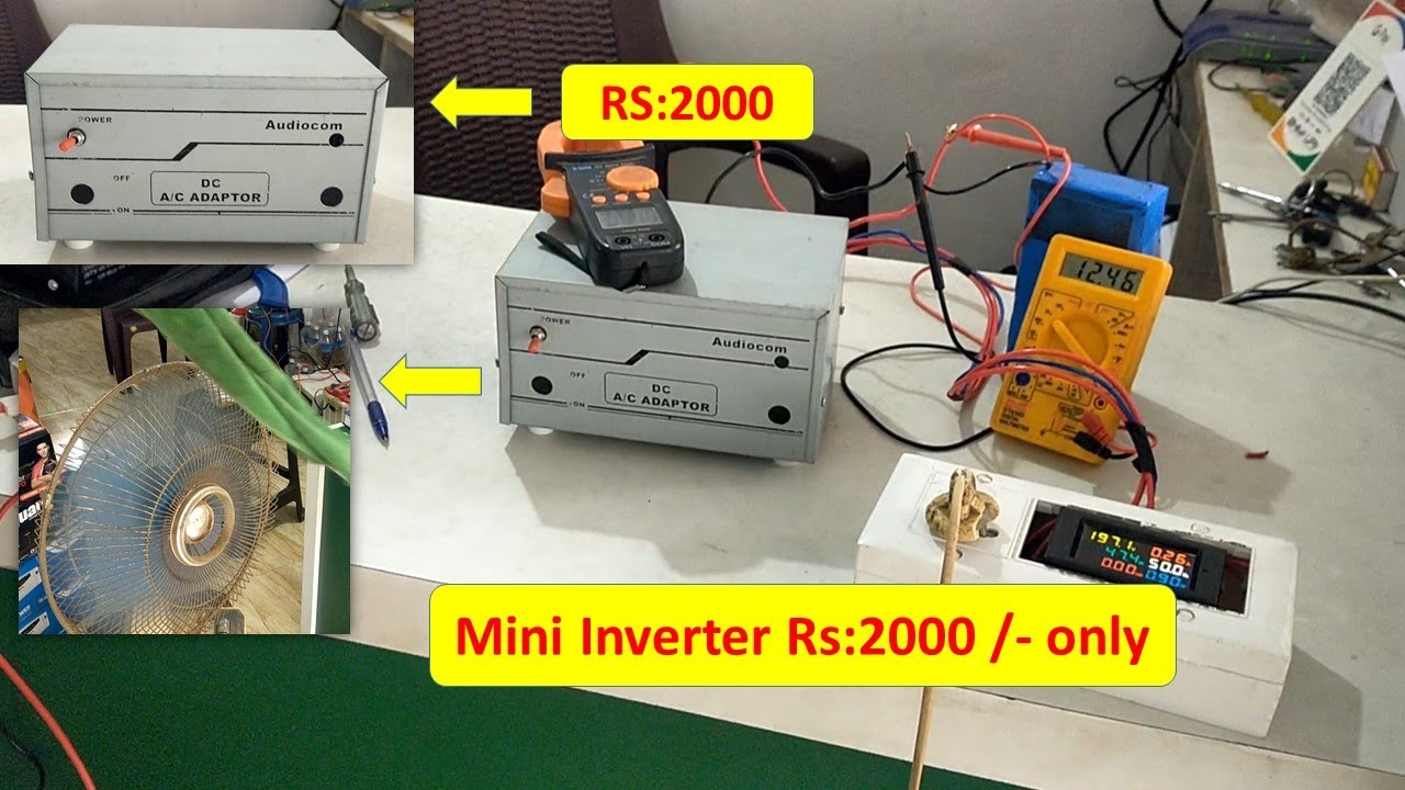 mini inverter Rs:2000/- only😯😯 100w mini AC inverter - YouTube